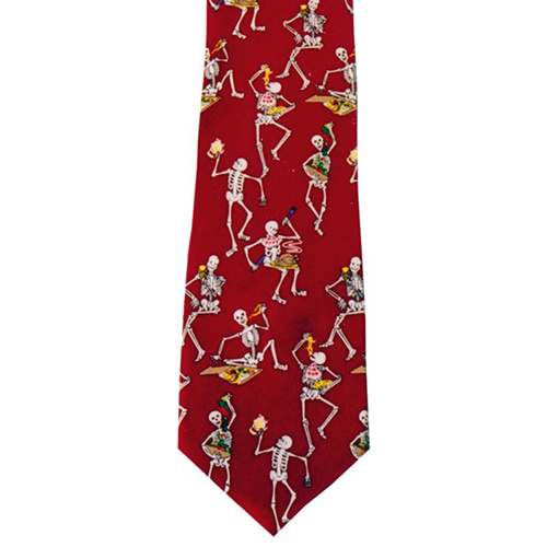 Hungry Skeleton Tie